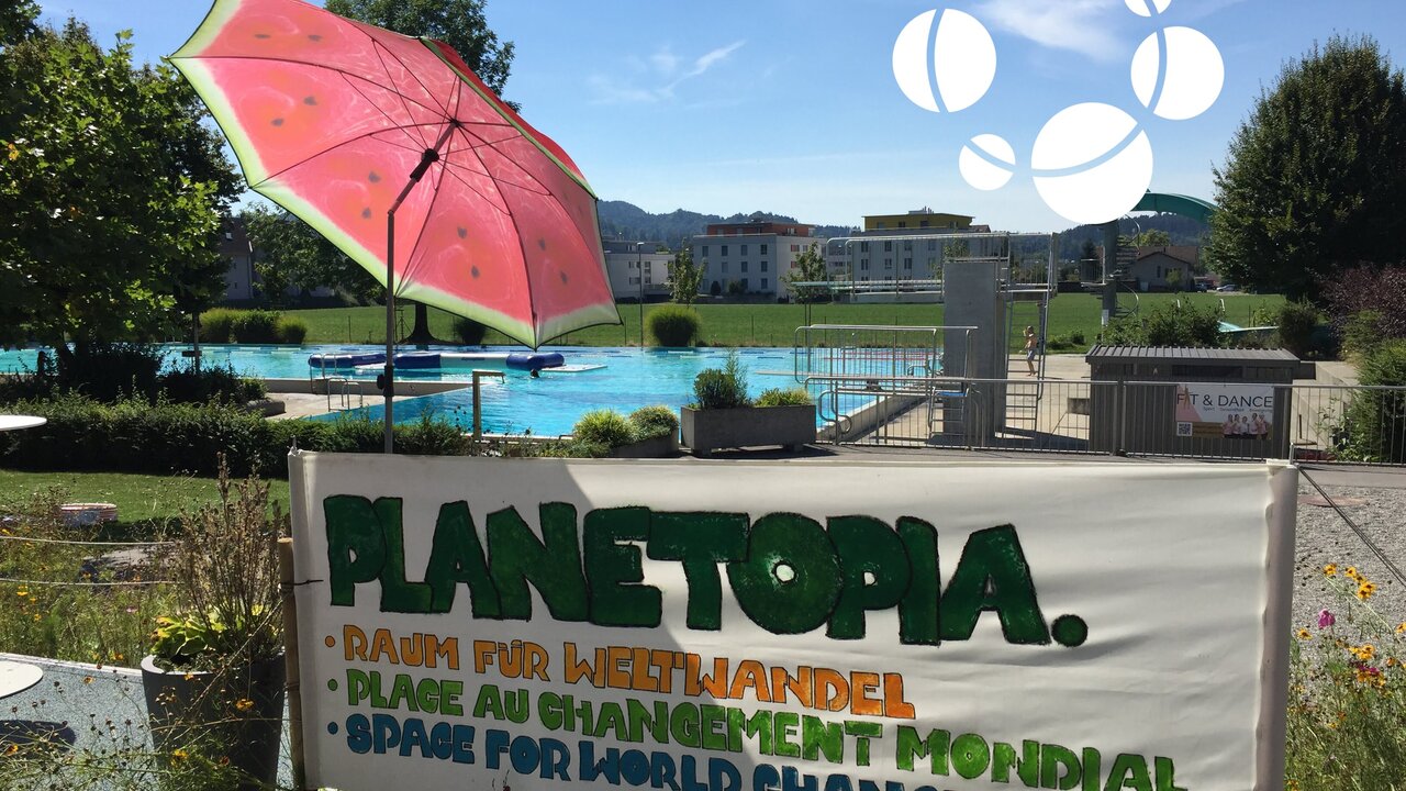 Planetopia Pop-Up in der Badi Reiden - Museum für Kommunikation Bern